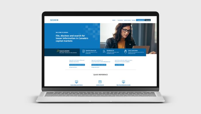 SEDAR+ Support - Canadian Securities Administrators